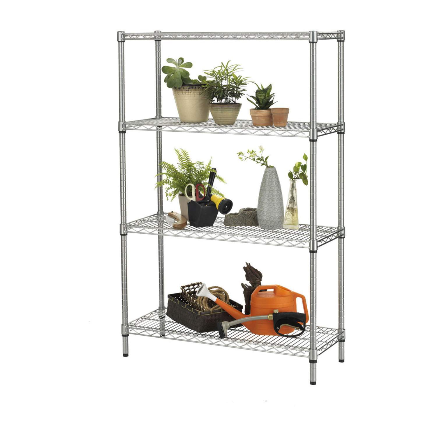 Scaffali cromati componibili acciaio e in kit Archimede Shopping